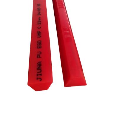 China Long Lasting Red PU V Belt 88A Shore Hardness For Mechanical Transmission for sale