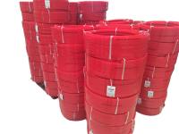 China Long Lasting Red PU V Belt 88A Shore Hardness For Mechanical Transmission for sale