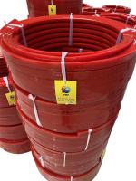China Long Lasting Red PU V Belt 88A Shore Hardness For Mechanical Transmission for sale