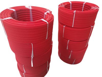China Red Color Polyurethane PU Supergrip Belt For Ceramic Transmission Line for sale