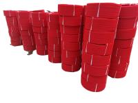 China Red Color Polyurethane PU Supergrip Belt For Ceramic Transmission Line for sale