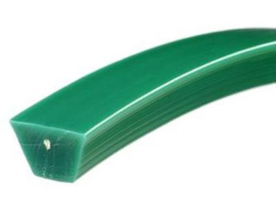 China Green or Red PU Reinforced Round Belt Diameter 4mm - 20mm Polyurethane V Belt for sale