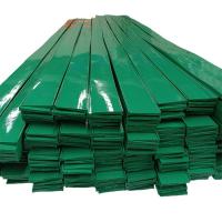 China Custom Size Polyurethane Inclined Conveyor Belt Cleats White Green Color Selection for sale
