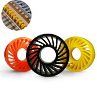 China Industrial Cast Polyurethane Products Paper Feeding PU Sun Wheel Pressure Wheels for sale