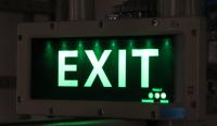 China Wall Mounted 3 Watts 5700k Explosion Proof Exit Sign For Explosive Hazardous Areas for sale