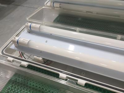 China ATEX 1200mm Length 2*18w Double Tube Explosion Proof Led Linear Light for sale