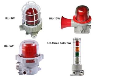 China Explosion Proof Sound and Light Alarm Warning Light 5-10W AC220V IP65 for sale