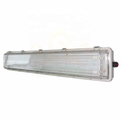 China Safety Class Ⅱ Explosion Proof Fluorescent Light Zone 21 And 22 9-14mm Cable for sale