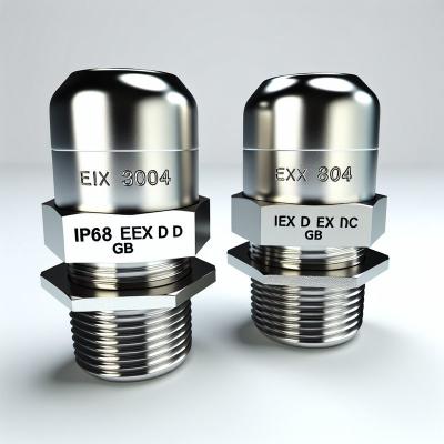 China ATEX Certified Explosion Proof Cable Gland 6-12mm IP68 Brass for Hazardous Locations for sale