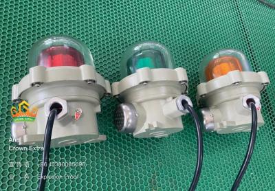 China ATEX Explosion Proof Alarm Light 150 Flash Min 220VAC 50Hz 24VDC Ceiling Mount for sale
