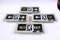 China 3W Wall Mount Explosion Proof LED Exit Sign Light AC/DC Aluminum Alloy 220V 24/36V for sale
