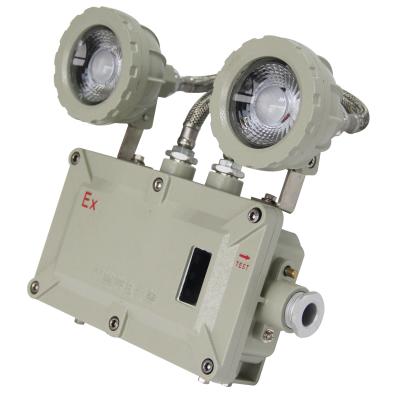China Explosion Proof Emergency Light Ex Db Eb IIC T6 220VAC 24/36VDC 2x3W 50000h for sale