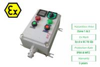 China ATEX CNEX Certified Flameproof Control Station Ex Db Eb IIC T6 Gb 220/380V G1/2 to G2 for sale