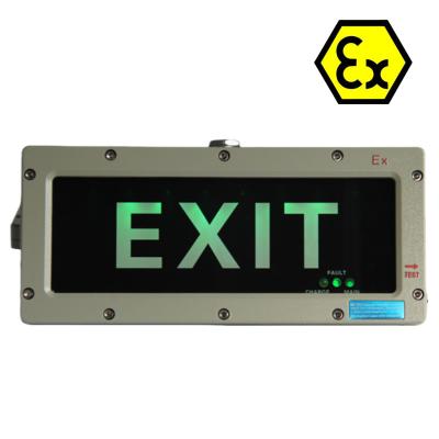 China ATEX 3W Explosion Proof Exit Light 180 Mins Emergency Time IP66 for sale