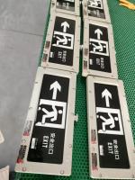 China 4500-6500K Emergency Flameproof Exit Light 2*3Watt 220VAC 24/36VDC Wall/Ceiling Mounted for sale