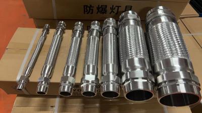 China ATEX Certified Explosion Proof Flexible Conduit IP66 Rubber Stainless Steel Custom Length for sale