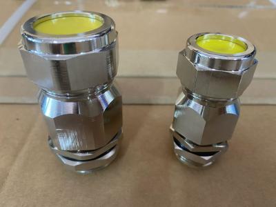 China Brass Ex Proof Cable Gland IP68 Waterproof ATEX IECEx 6-12mm Cable Range -40 to 100°C for sale