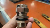 China IP68 Brass Ex Proof Cable Gland ISO Metric 6-12mm Clamping Range for sale
