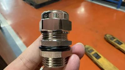 China IP68 Brass Ex Proof Cable Gland ISO Metric 6-12mm Clamping Range for sale