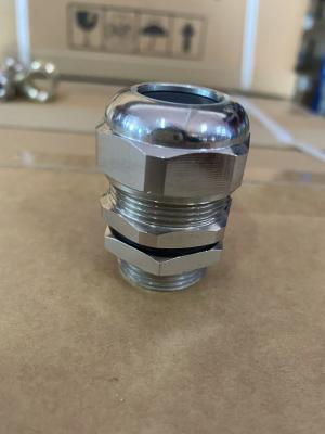China Silver IP68 Ex Proof Cable Gland Single Wire Armor 8mm Thread ATEX IECEx for sale