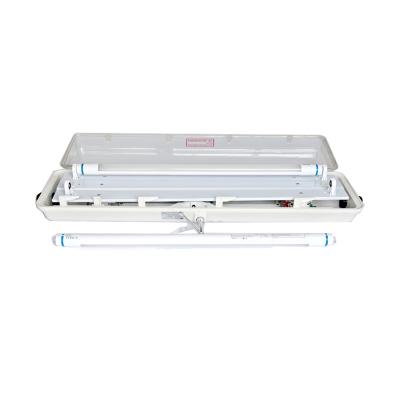 China Explosion Proof Linear Fluorescent Light 100lmw GRP IP66 WF2 2x18W 2x36W for Hazardous Areas for sale