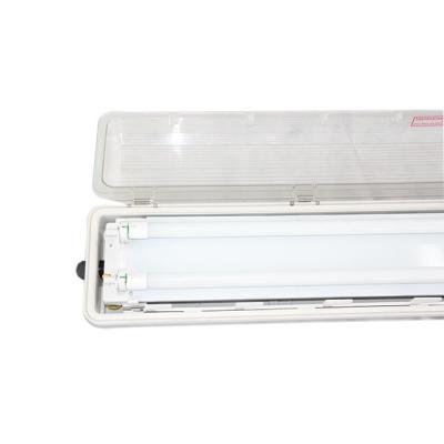 China Whole Plastic GRP Explosion Proof Fluorescent Light 2x18W 2x36W Ex Tb IIIC T80°C Db Zone 1 2 21 22 for sale