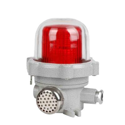 China Explosion Proof Alarm Light 50000H Lifetime 24VDC 220VAC IP66 Red Yellow Blue for sale