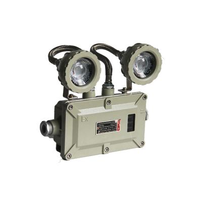 China Flameproof Rechargeable Emergency Light Ex d IIB 220VAC 2x3W Well Glass Portable for sale