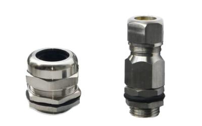 China Flameproof Explosion Proof Cable Gland Brass Metal IP68 Waterproof -40°C to 100°C Temperature Range for sale