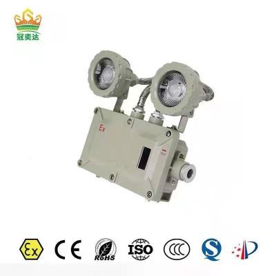 China ATEX Double Head Ex Proof Flameproof Emergency Light Rechargable 2*3w for sale