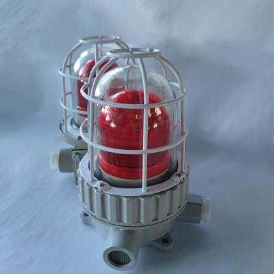 China Explosion Proof Alarm Light 5W 220VAC 100dB LED Rotating Fire Indicator Left Turn for sale