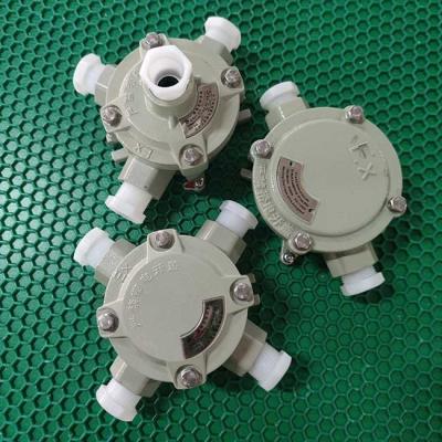 China 4-Way Explosion Proof Flameproof Junction Box Aluminum Alloy DN15-DN100 Thread Sizes for Hazardous Areas for sale