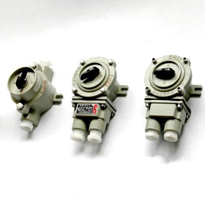 China 3 Phase Explosion Proof Rotary Transfer Switch 10A-60A for Zone 21/22 Hazardous Areas with Aluminum Housing for sale