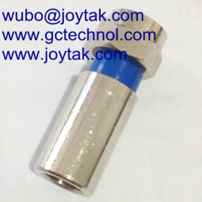 China F male Compression Connector waterproof With O-Ring for RG6 Coaxial Cable for sale
