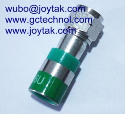 China F Compression Connector F Conn For RG6U Coax Cable Security Cameras connectors for sale