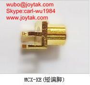 China High quality gold plated MCX jack streight PCB mount type coaxial connector MCX-KES for sale
