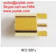 China High quality gold plated MCX jack streight PCB mount type coaxial connector MCX-KEF-A for sale