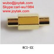 China High quality gold plated MCX jack to MCX jack coaxial adapter MCX-KK for sale