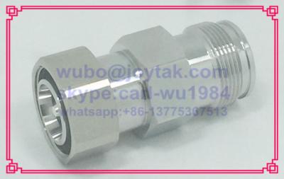 China 4.3-10 adaptor 4.3-10 male to 4.3-10 female all brass Tri-alloy plating PIM -160dBc for sale