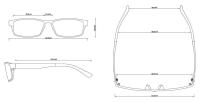 China Comfortable Rim Lock Design Flexible Eye Glasses Flexible Arm Glasses for sale