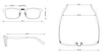China Full Rim Spectacles 52mm Contemporary Eyewear Reducing Inflammation for sale