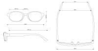 China 47mm Kids Antibacterial Glasses Gradient Color High Durability for sale