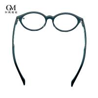 China ISO12870 Certified 55mm Titan Blue Blocking Glasses Round Full Rim Glasses for sale