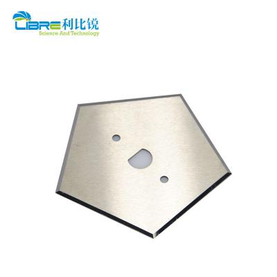 China Tungsten Carbide 0.53mm Pentagonal Knife Industrial Slitter Blades 66.9x10.35mm for Cement Bag Making for sale