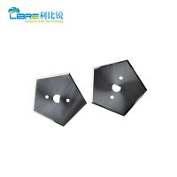 China Pentagonal Knife 40.9mm x 63mm Tungsten Carbide Slitter Blade for Cement Bag Making Machines for sale
