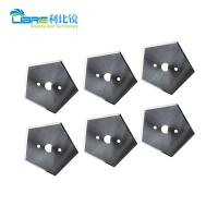 China Pentagonal Knife 40.9mm x 63mm Tungsten Carbide Slitter Blade for Cement Bag Making Machines for sale
