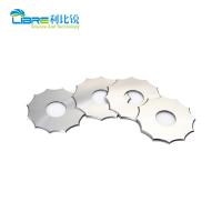 China 12-Sided Tungsten Carbide Slitter Blade 37.9×12.7×0.7mm with Curved Edge for Industrial Cutting for sale