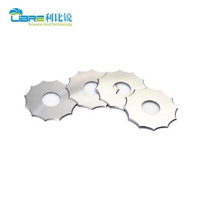 China 12-Sided Tungsten Carbide Slitter Blade 37.9×12.7×0.7mm with Curved Edge for Industrial Cutting for sale