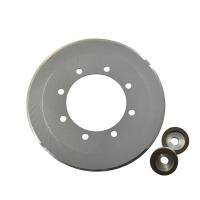 China Mirror Finished Rotary Razor Slitter Knives for Isowa 260mm OD Paperboard Slitting for sale