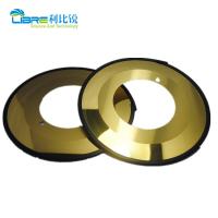 China Titanium Plating Tungsten Carbide Razor Slitters for Agnati Scorer 220mm OD 115mm ID for sale